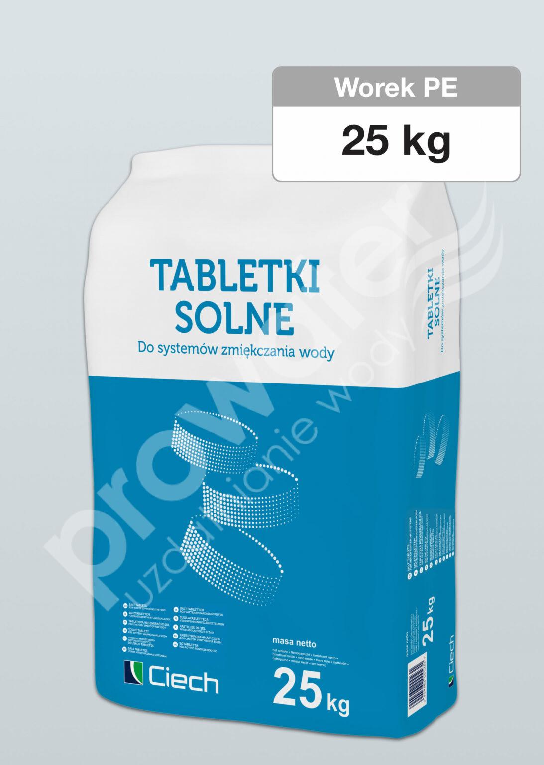 Sól tabletkowana do zmiękczaczy wody Ciech 25 kg - Sklep ProWater